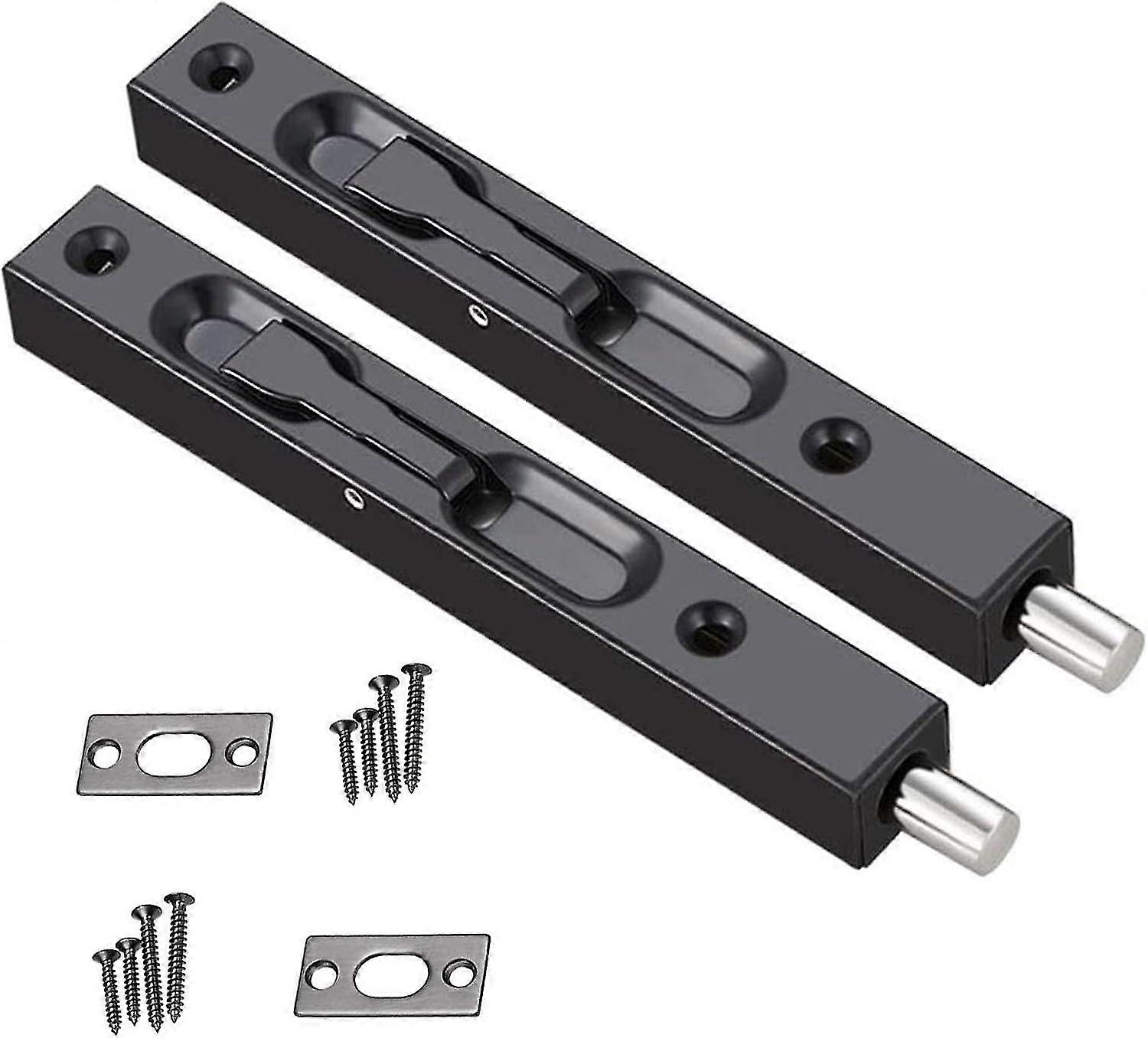 2 Pieces Hidden Door Latch, Bolt Lock 304 Stainless Steel Door Latch, 6 ...