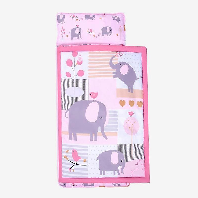 Kids Nap Mat with Weighted Blanket for Daycare with Pillow, Toddler Nap ...