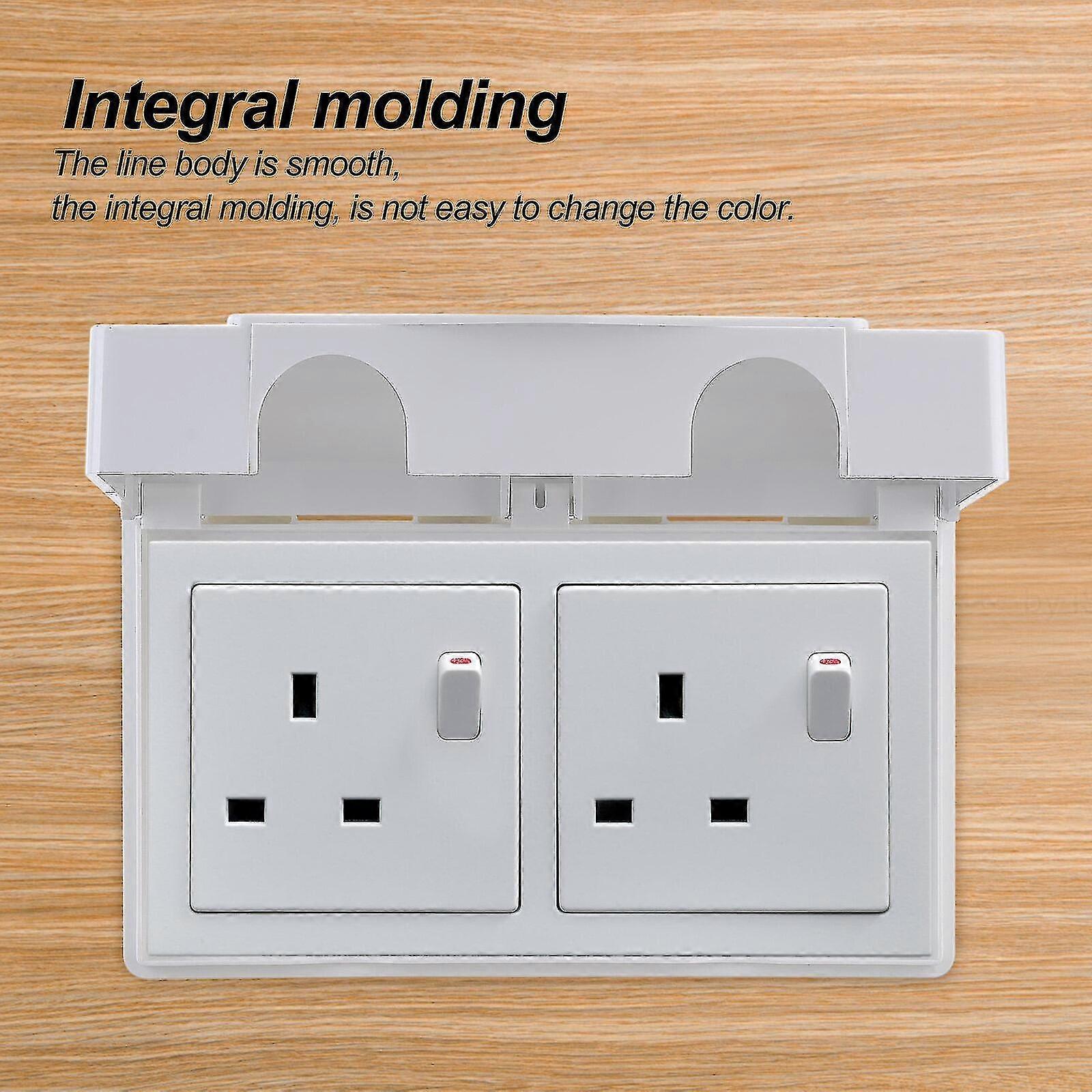 Electric Plug Protector Cover Double Socket Child Safe Box Power Outlet ...