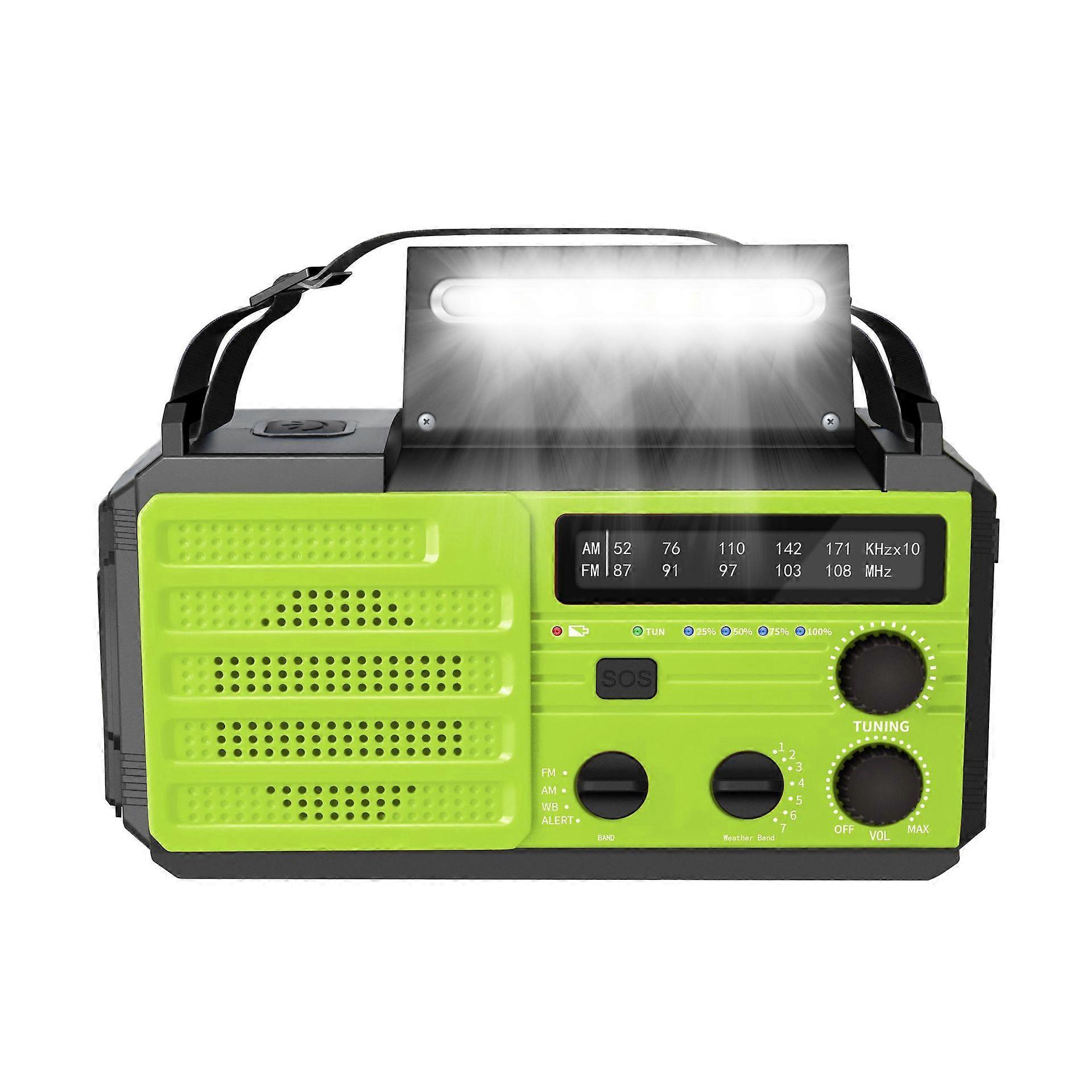 Portable Solar Hand Crank Radio, Waterproof Emergency Radio with ...