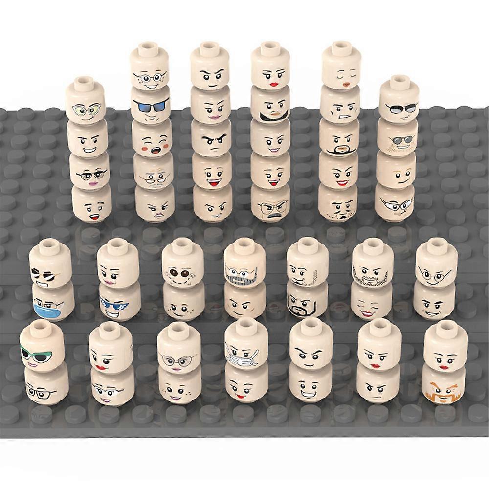 56Pcs Male Minifigure Blocks Emoticon Figure Bricks Toys | Fruugo UK