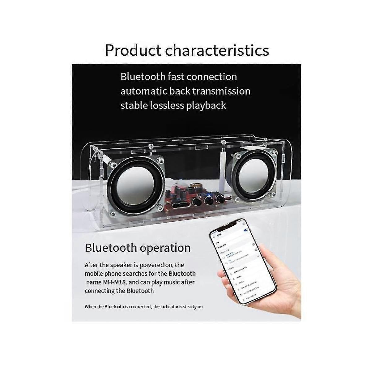 Diy Bluetooth Speaker Kit Electronics Diy Soldering Project Practice ...