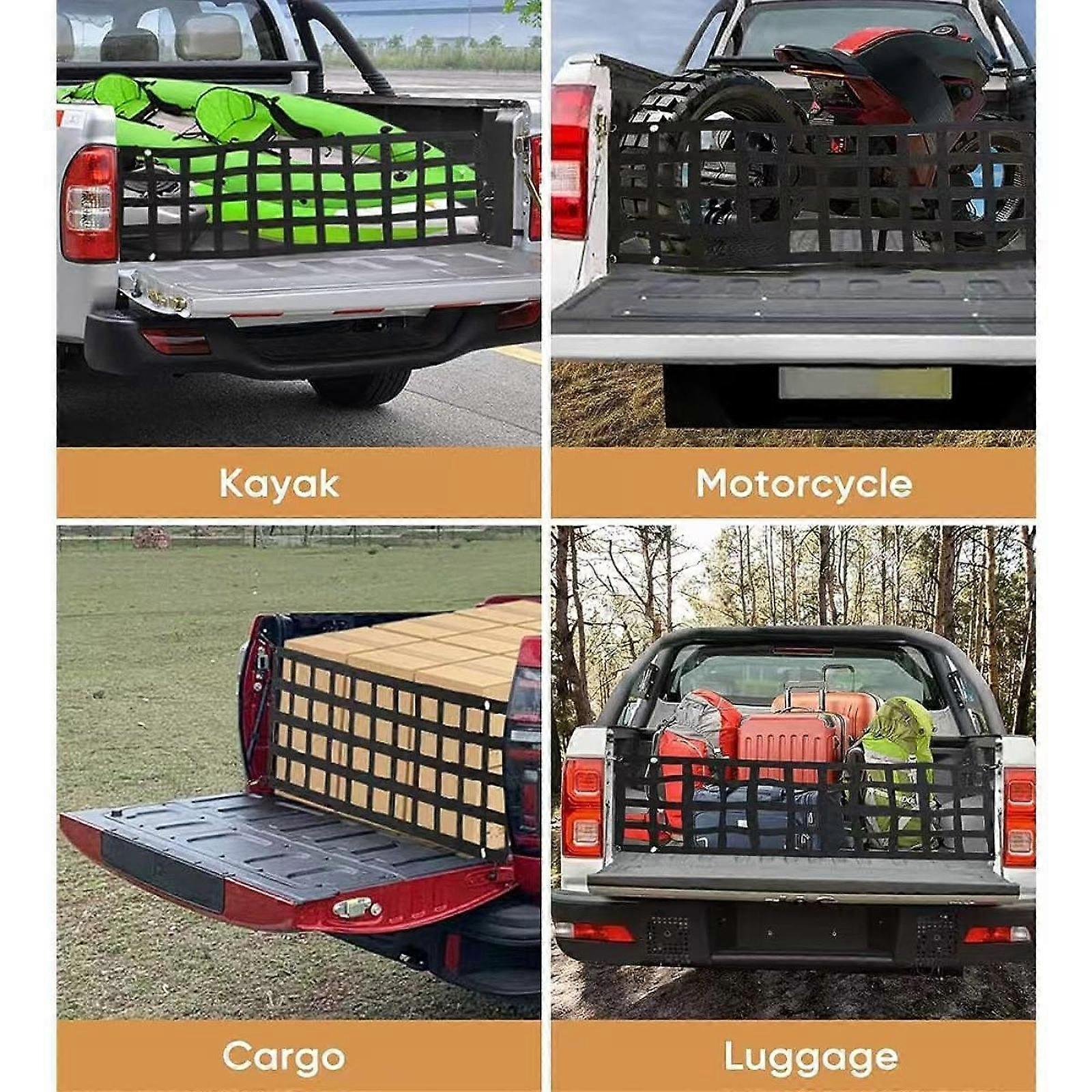 Cargo Securement Net Pickup Truck Tailgate Net for RV SUV Roof Rack ATV ...