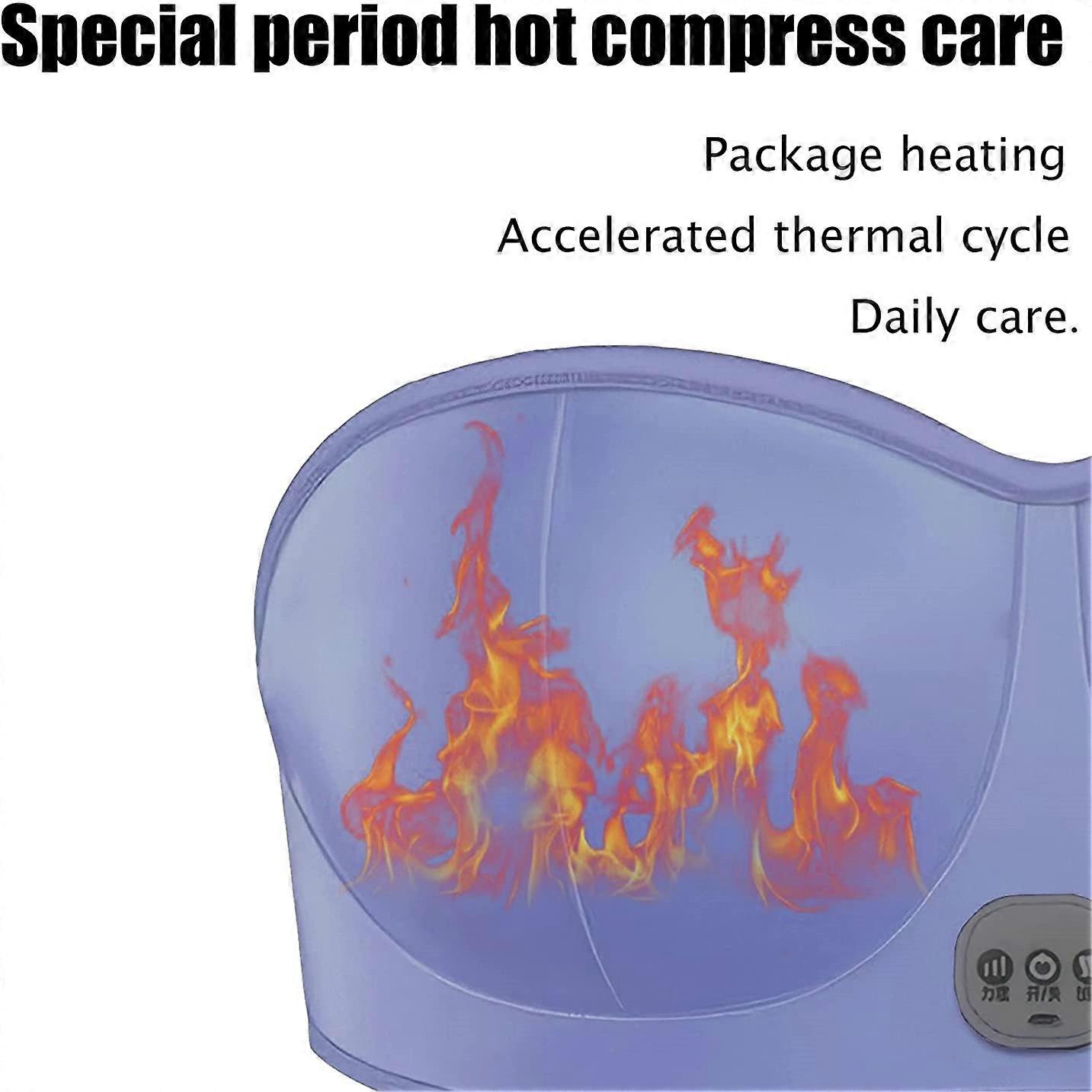 Electric Breast Massage Bra Wireless Breast Enhancement Instrument with ...