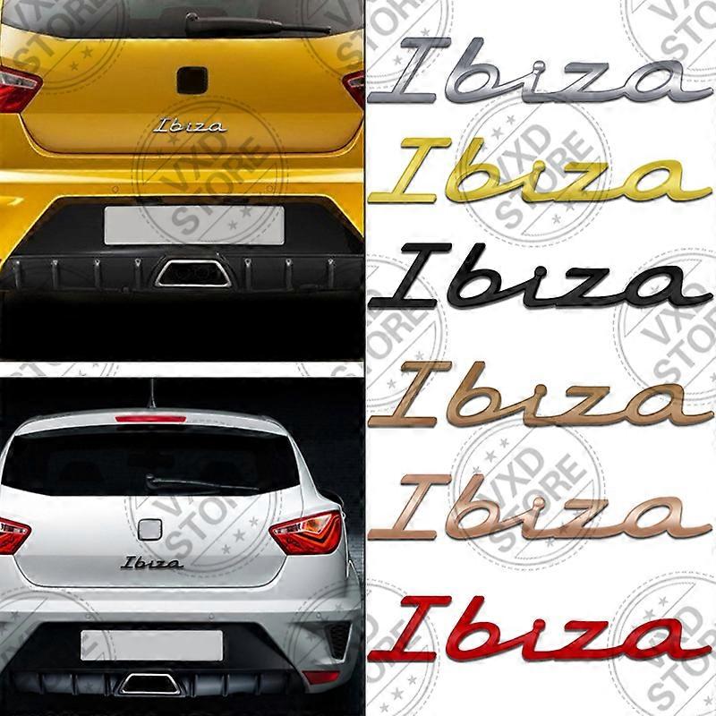 For Seat Ibiza Car 3D Metal Letters Logo Badge Decals Sticker Car Auto ...