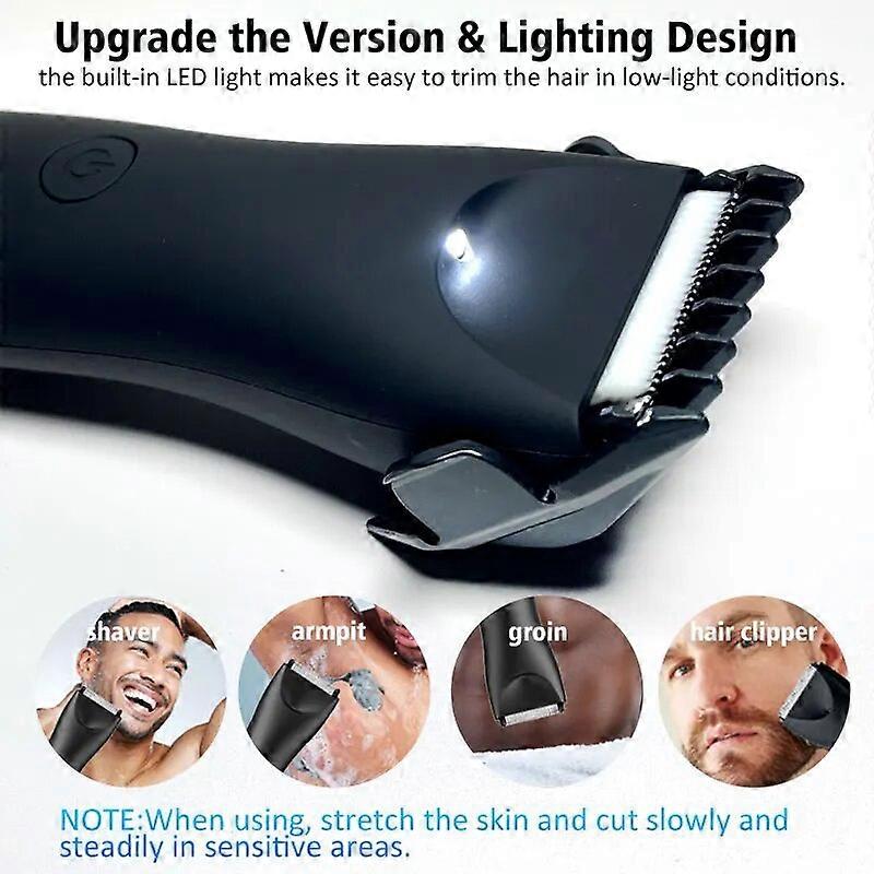 Body Groomer for Private Parts & Pubic Hair Electirc Razor for Men, Wet ...
