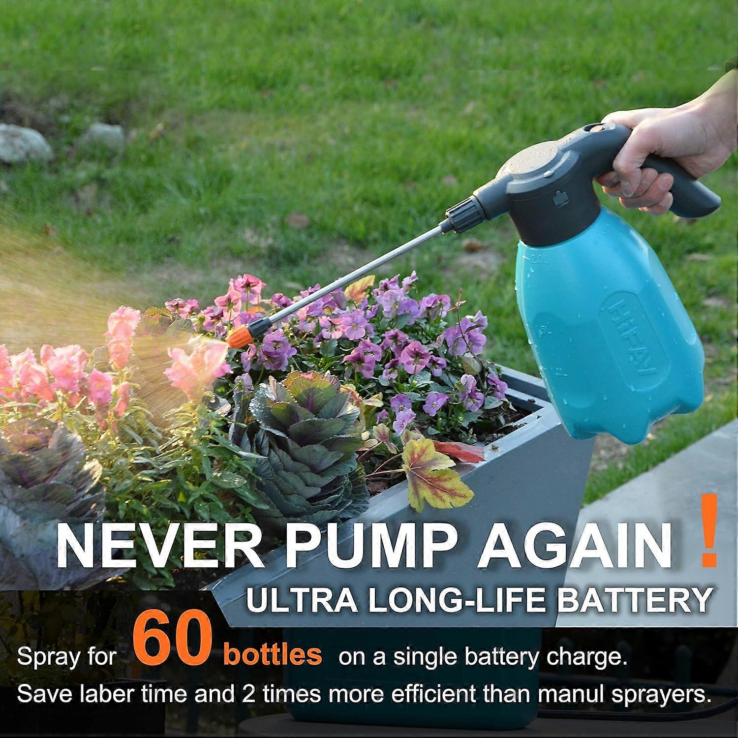 ES2-PRO Electric Spray Bottle 2L/0.5Gallon, Rechargeable Battery ...
