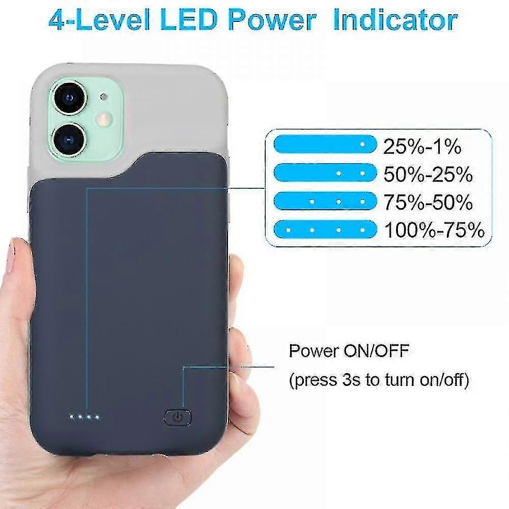 6500mah Battery Charging Case For Iphone 12/12 Pro/12 Pro Max/12 Mini ...