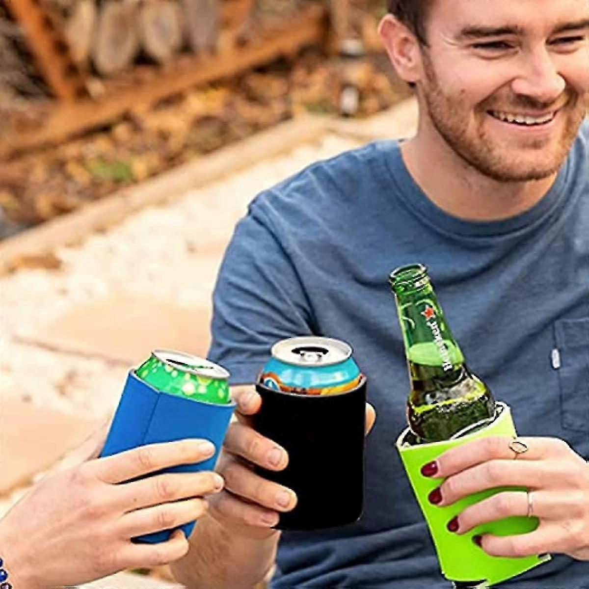 Can Sleeves 12 Pack Insulated Beer Can Cooler Sleeve Covers Collapsible ...