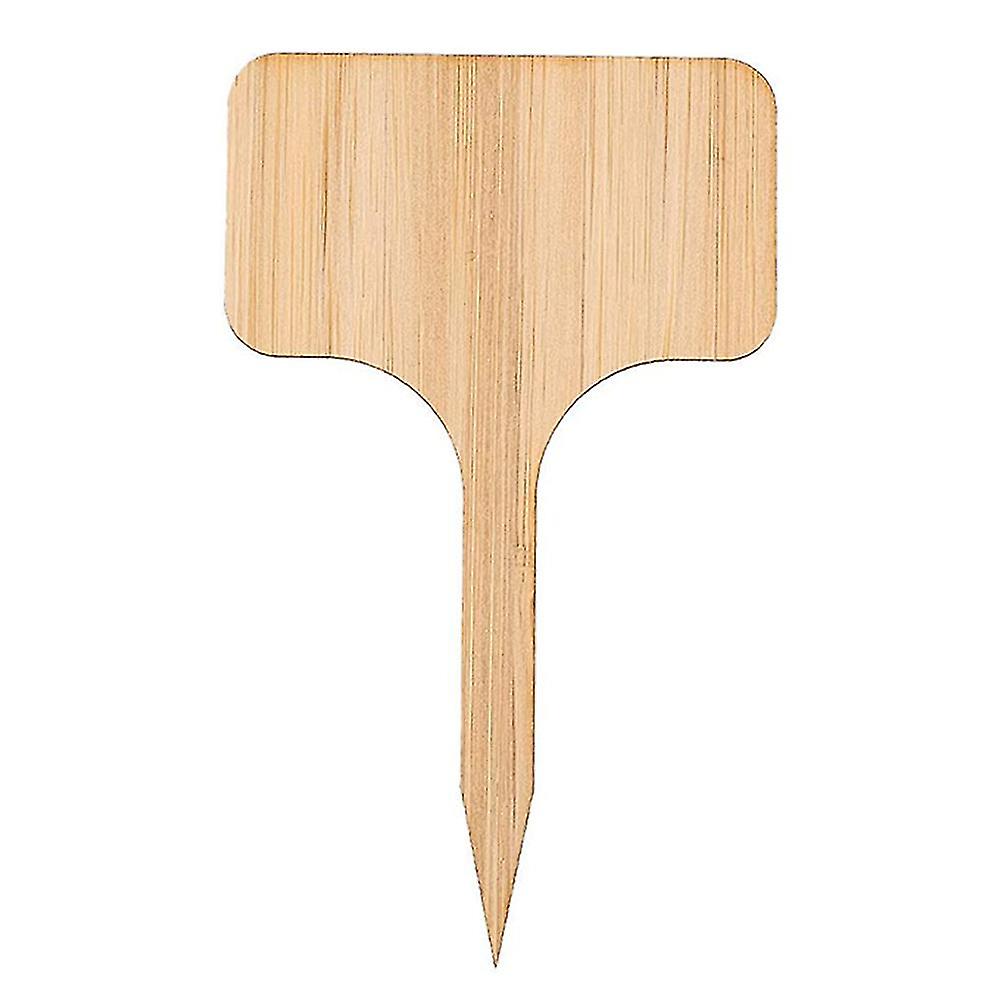 50 Pcs Plant Signs Bamboo, T-shape Plant Plug Labeling Stick-in Labels ...