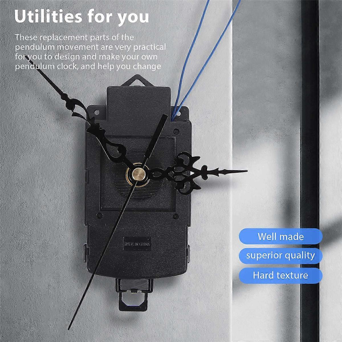 Quartz Pendulum Clock Movement With Black Hands,with Music Box Speaker ...