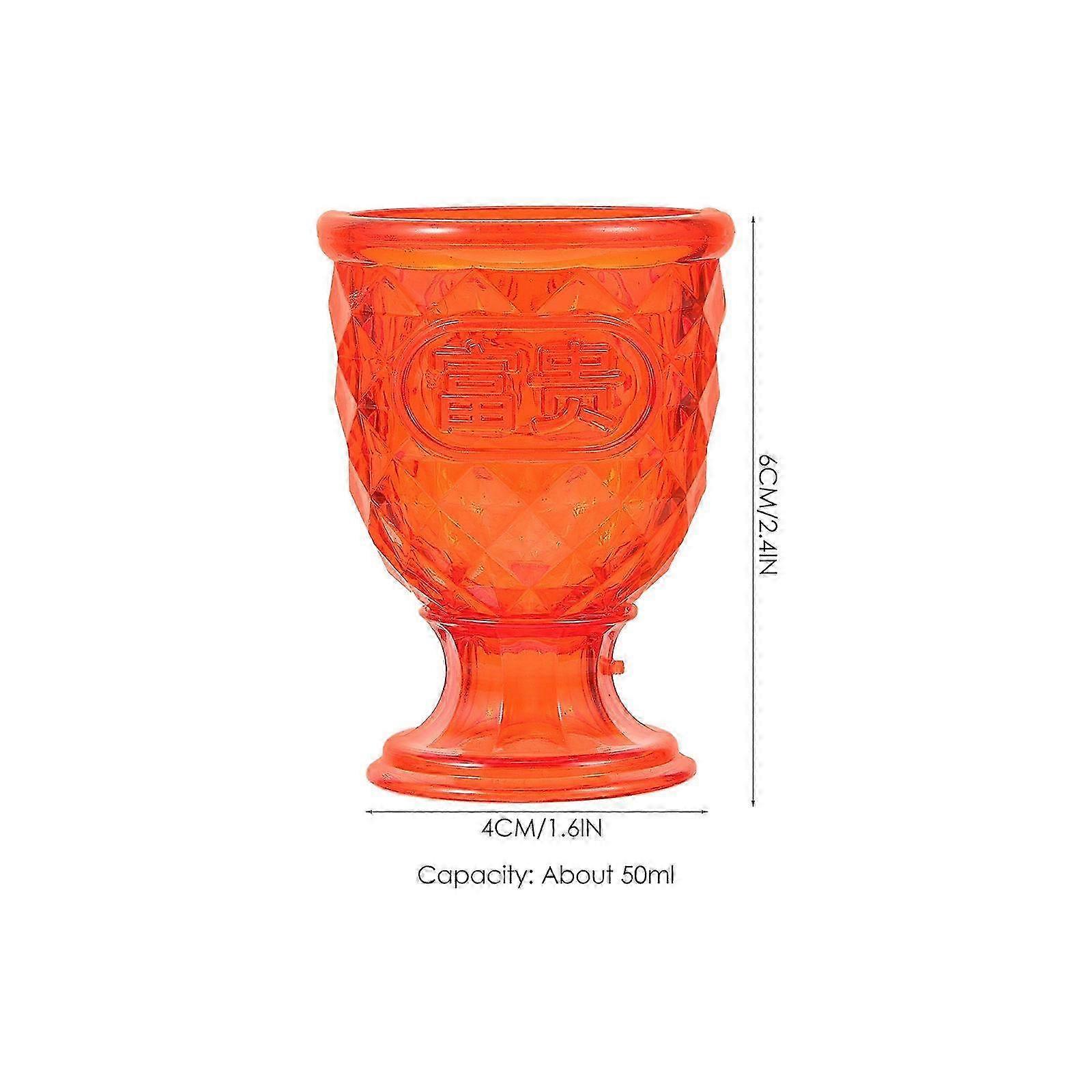 Mini plastic wine cups for Chinese wedding 10pcs small liquor goblet ...
