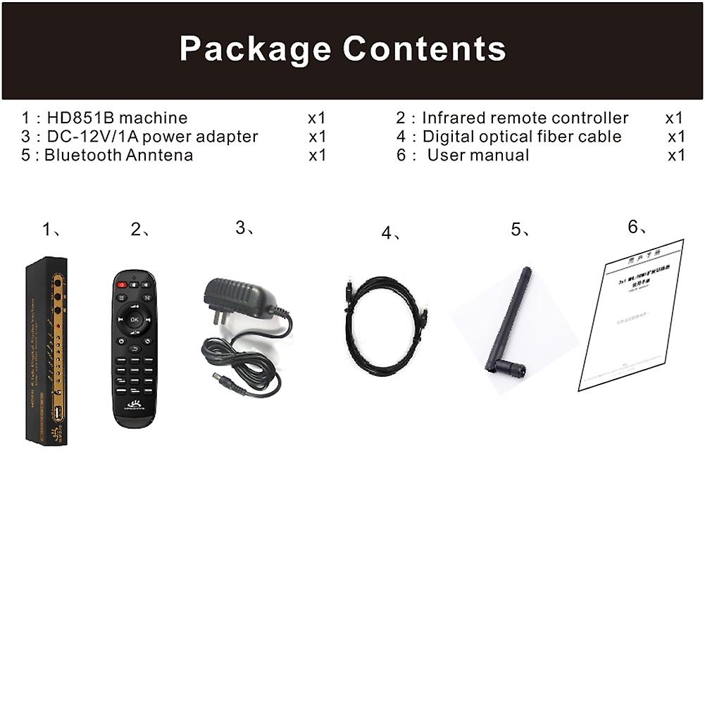 Hd851bt Dts Ac3 5.1 Audio Converter Decoder Extractor 4k Arc Spdif ...
