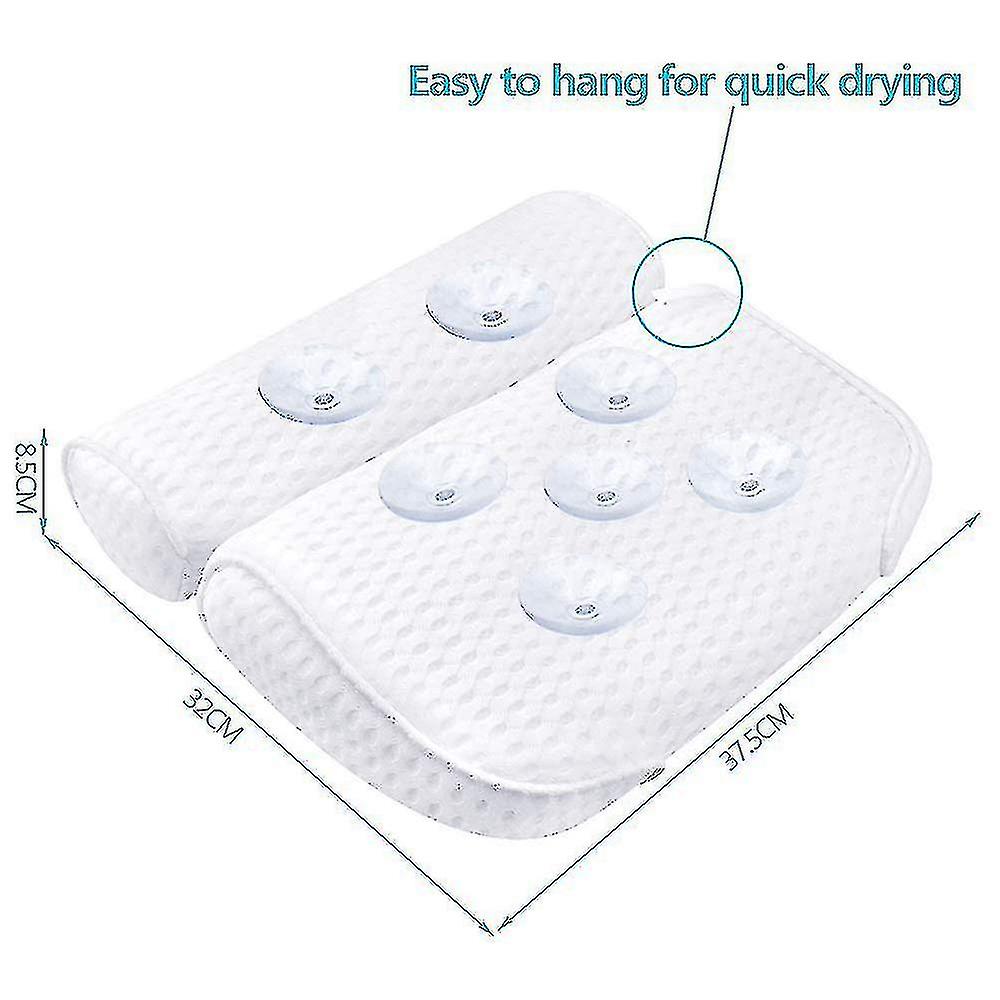 Badepude Spa badekar Ergonomisk til badekar Nakke hoved skulderpuder ...