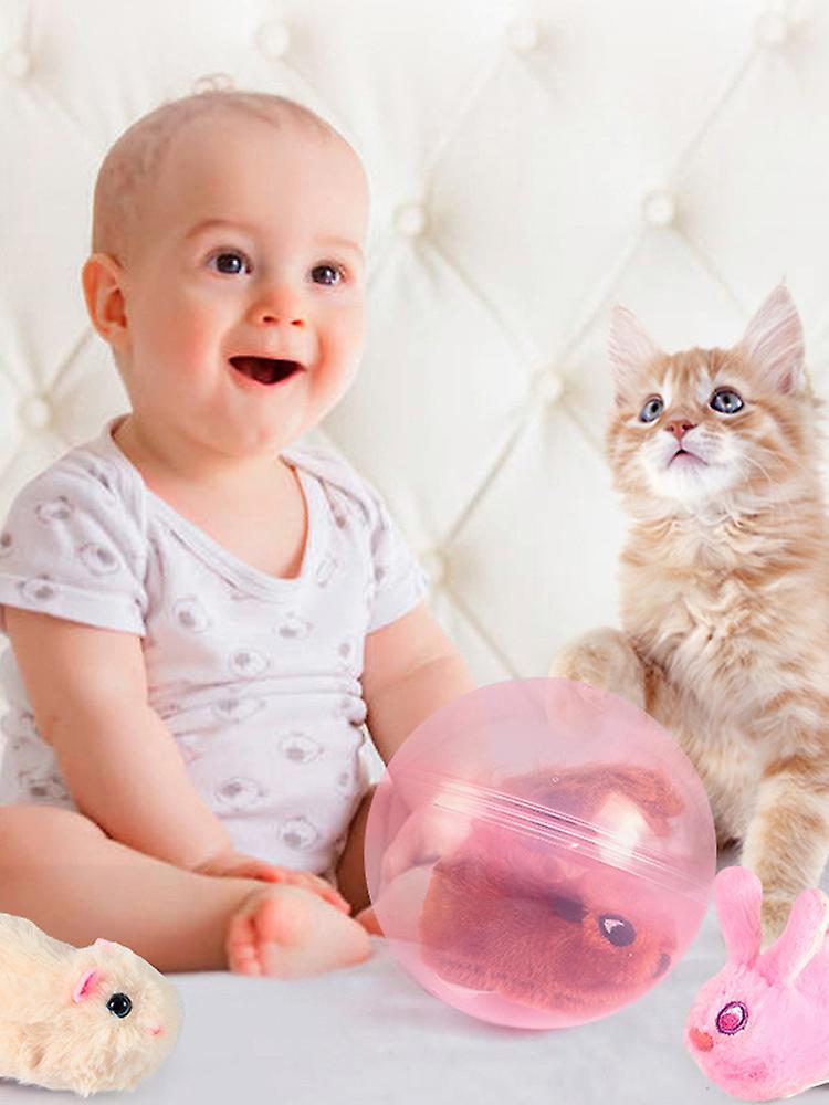 Electric Hamster Pet Toy Plush Easy To Use Motor-driven 360 Automatic ...