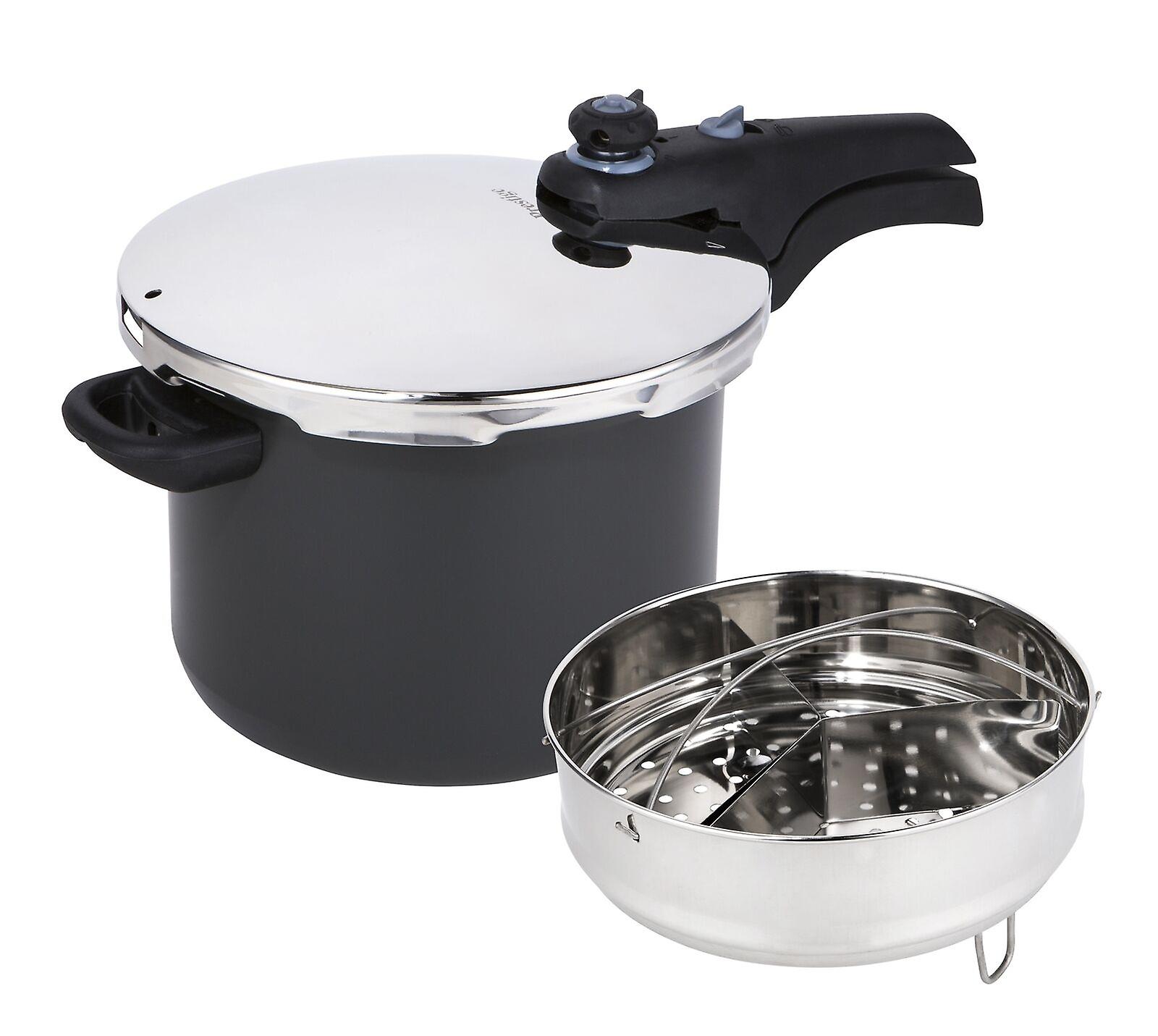 Prestige Smart Plus Induction Pressure Cooker Anodised Aluminium Double ...