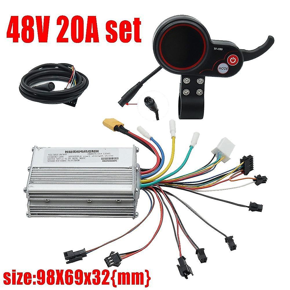 48v 20a Electric Scooter Controller Dashboard Kit with Tf-100 Display ...