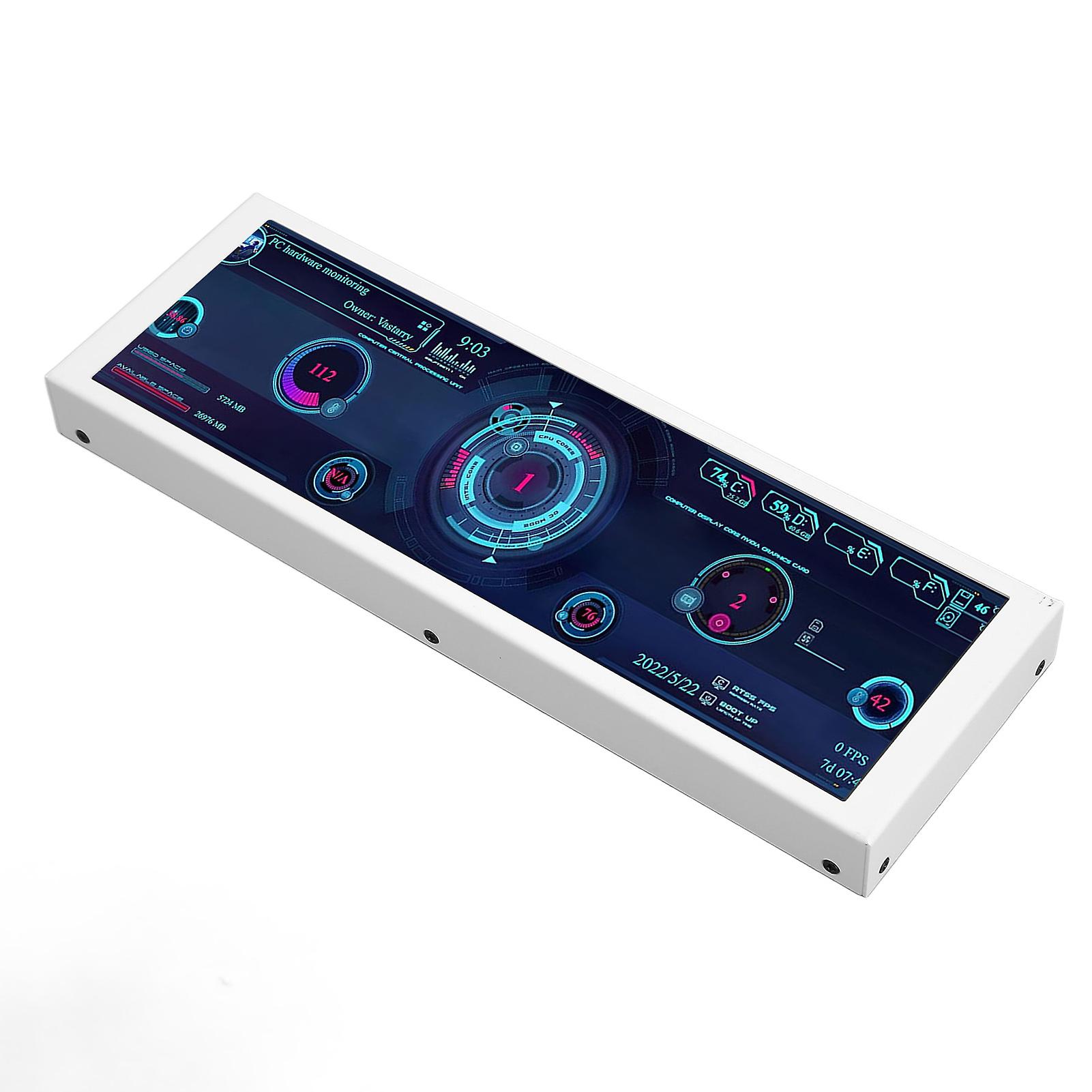 7.9 Inch Pc Temp Monitor Metal Case Ips Cpu Gpu Ssd Data Temperature ...