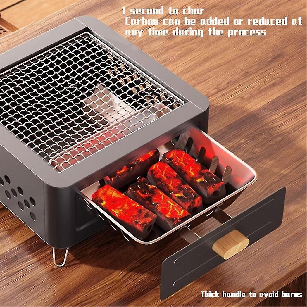 Charcoal Grill, BBQ Grill Folding Portable Smoker Grill, Barbecue Grill ...