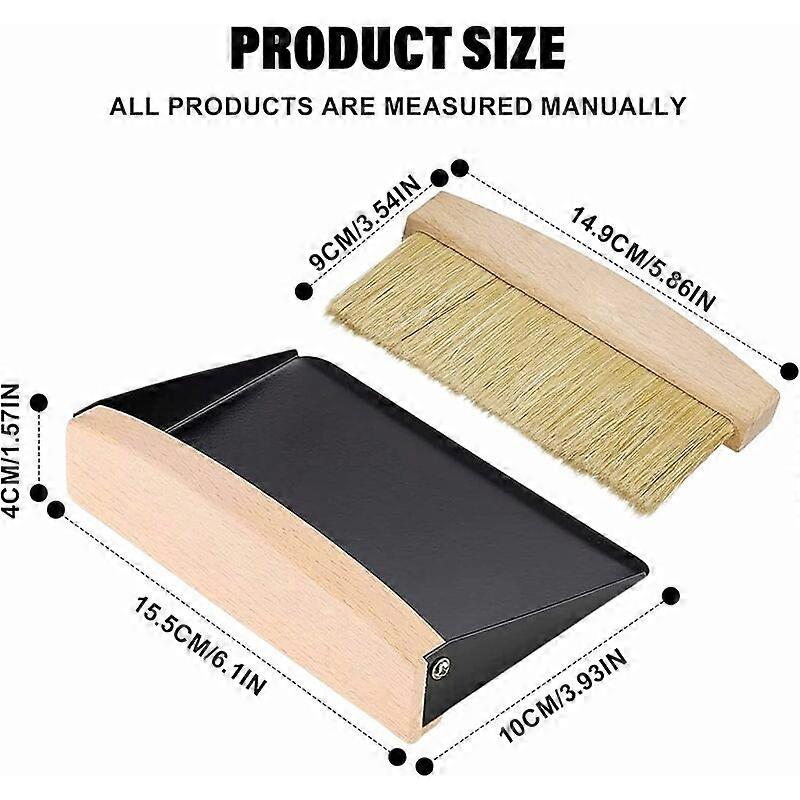 Table broom and dustpan: wooden broom and brush, flour broom, table ...