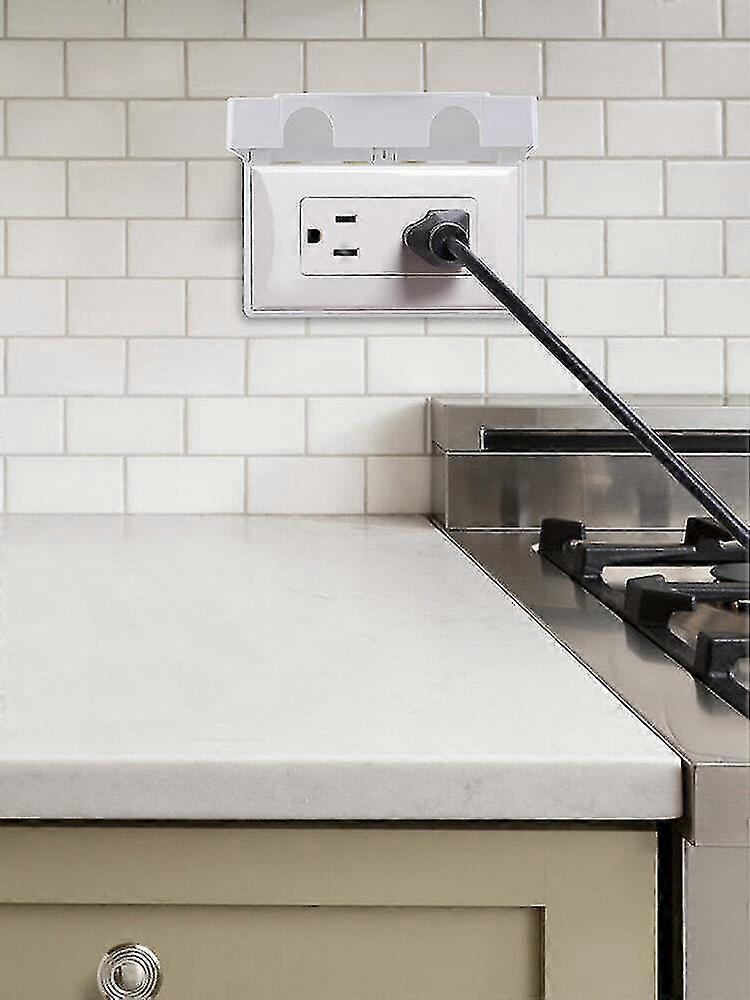 Electric Plug Protector Cover Double Socket Child Safe Box Power Outlet ...