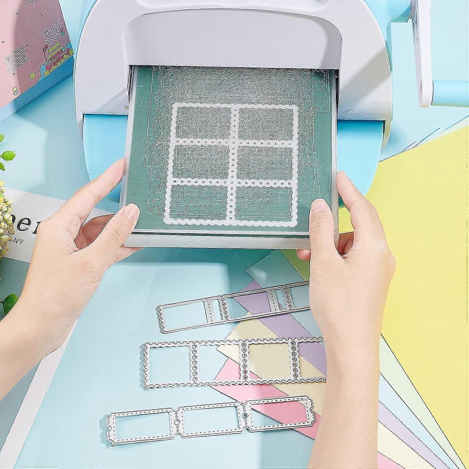 Stamp Frame Pattern Cutting Dies Postage Stamp Wave Edge Embossing ...