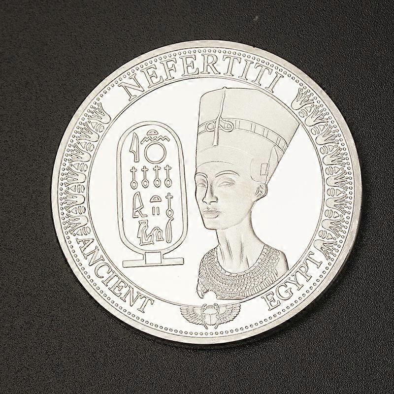 Ancient Egypt Egyptian Coin Nefertiti Pharaoh Commemorative Coins ...