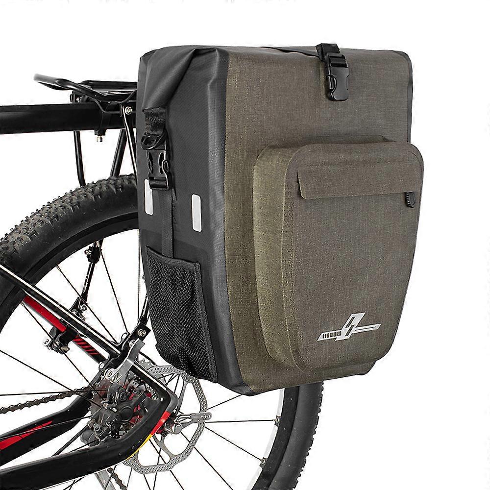 30L Waterproof Bike Rear Rack Bag Bicycle Pannier Bag Shoulder Bag ...