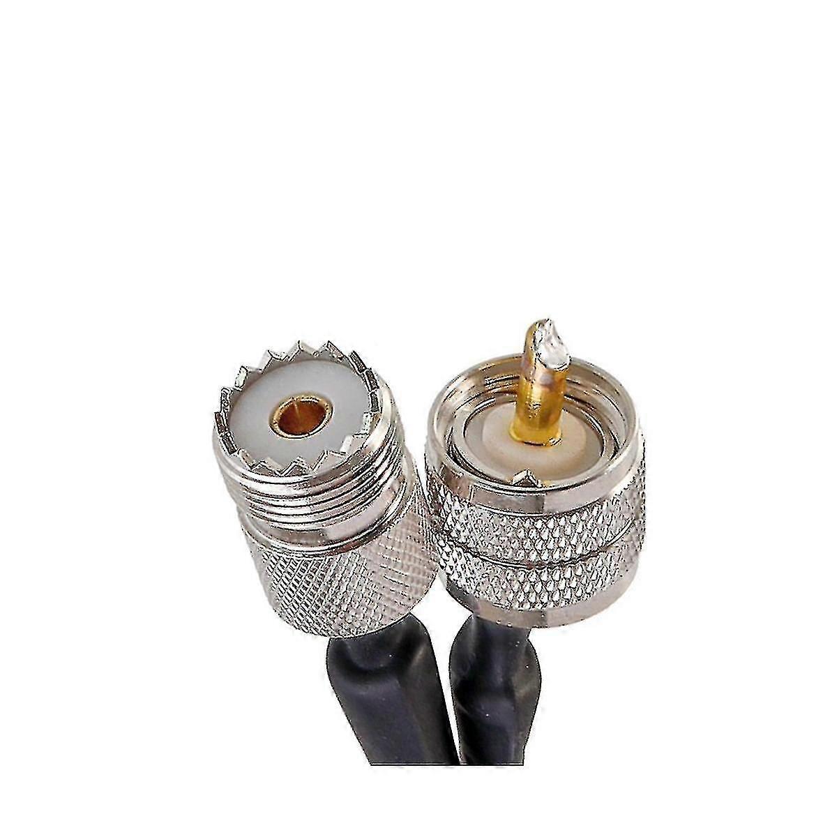 Window/door Pass Through Flat Rf Coaxial Cable So239 Uhf Female To Uhf ...