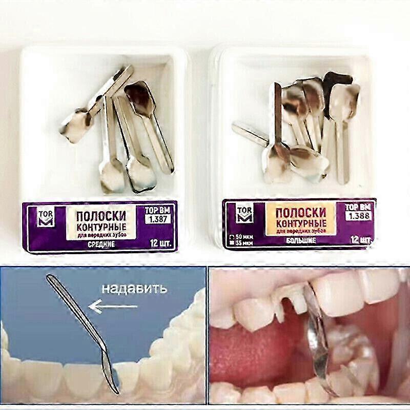 1box Dental Sectional Contoured Matrice Proximal Anterior Strips Twin ...