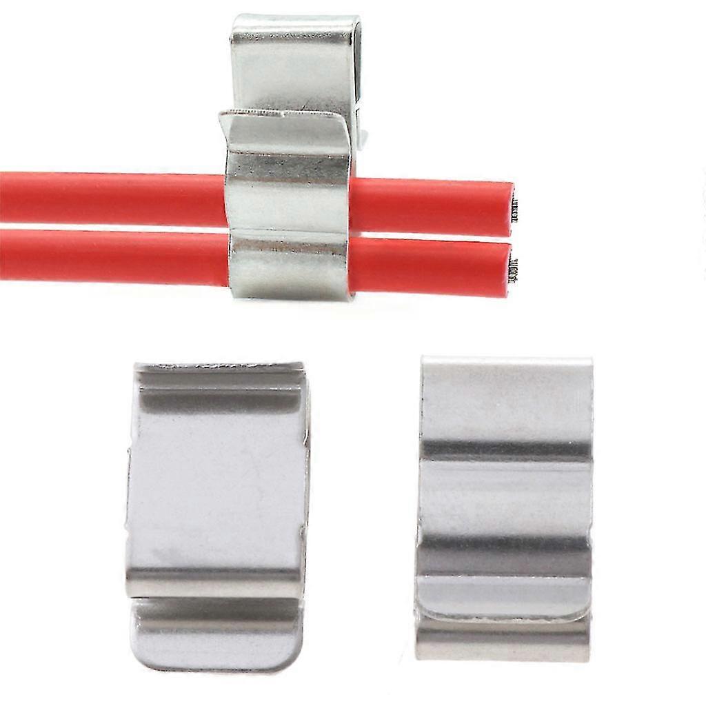 50pcs 2x6mm Stainless Steel Solar Pv Cable Clip For System Mounting ...