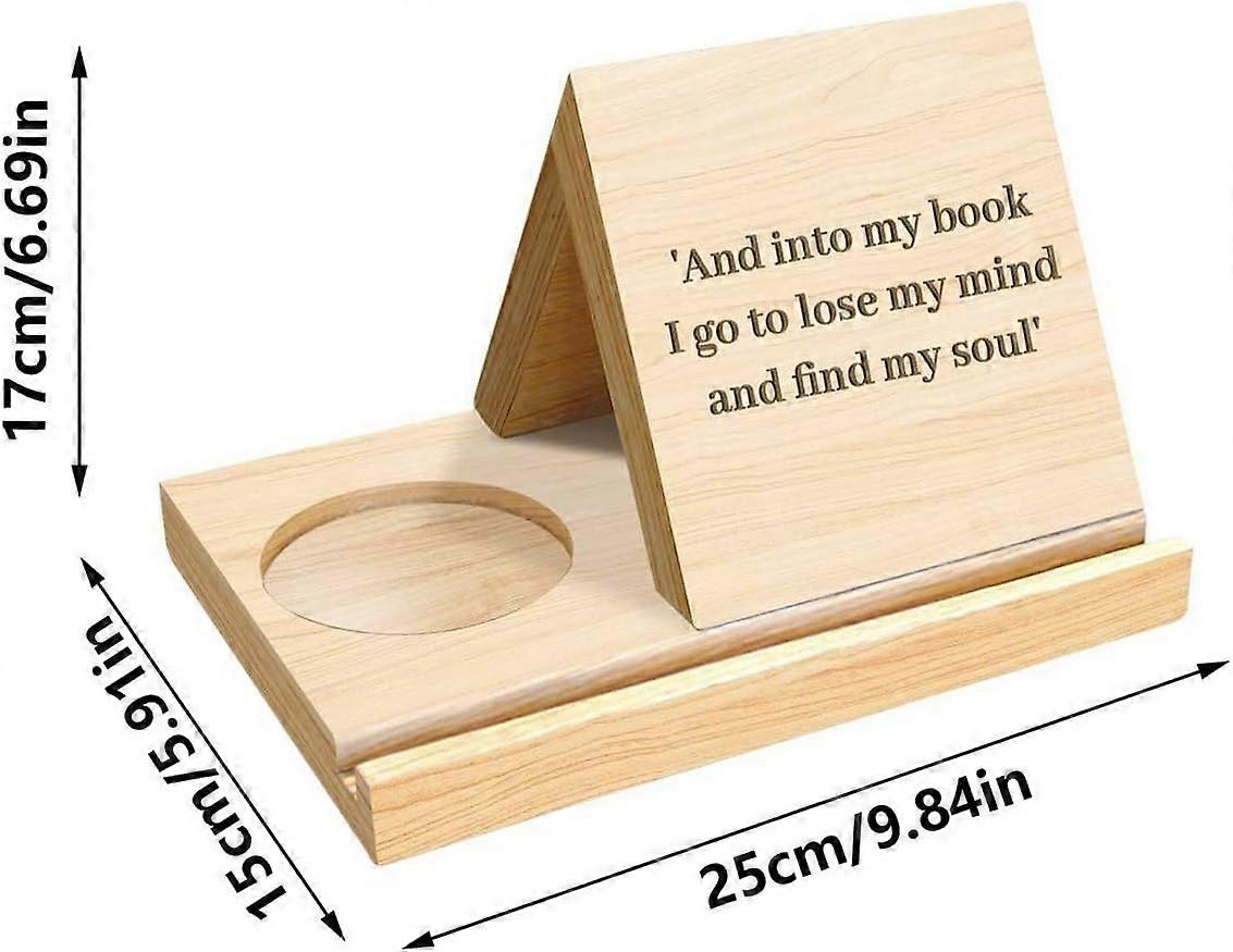 Small Bookshelf, Triangle Book Holder, Wood Short Mini Book Rest ...