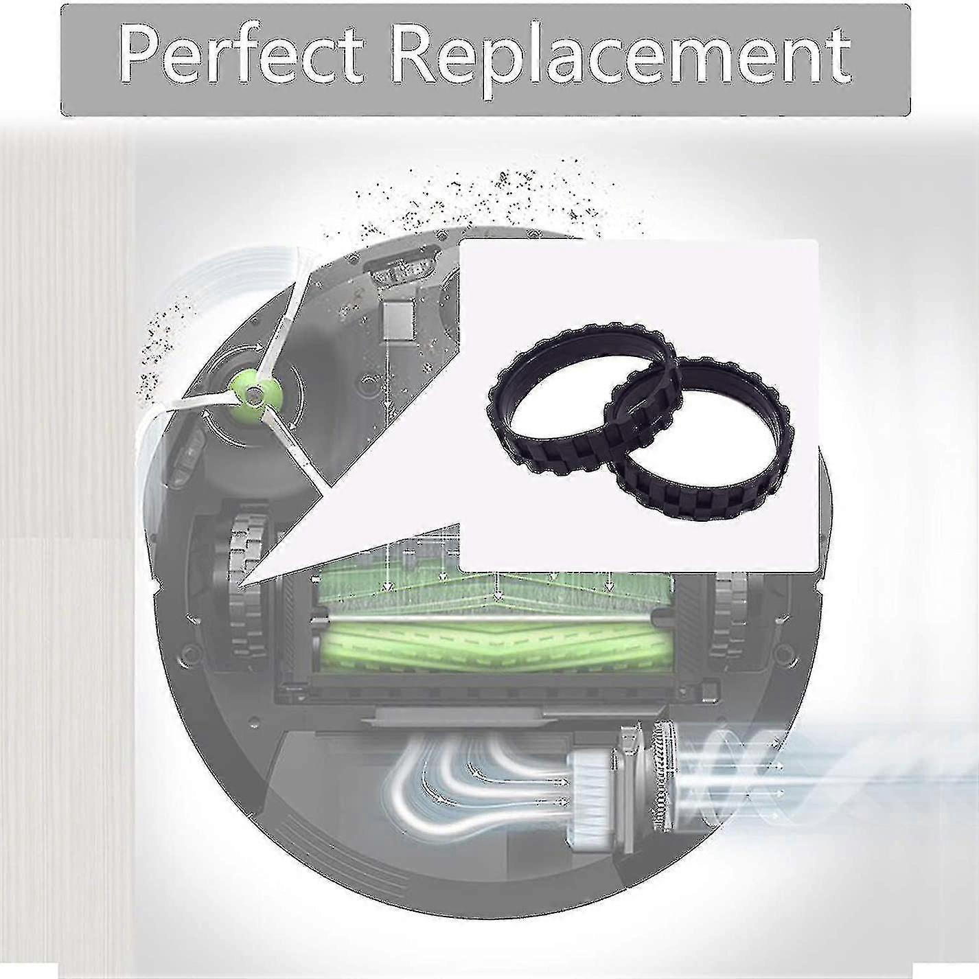 Tires For Irobot Roomba Wheels Series 500, 600, 700, 800 And 900 ...