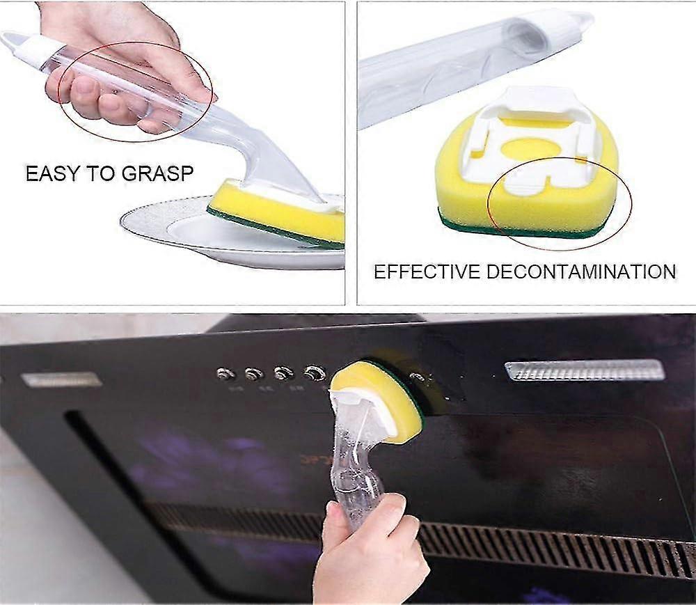 Dish Wand Sponge - Dishwashing Sponge Scrubber With 1 Dish Brush & 7 ...