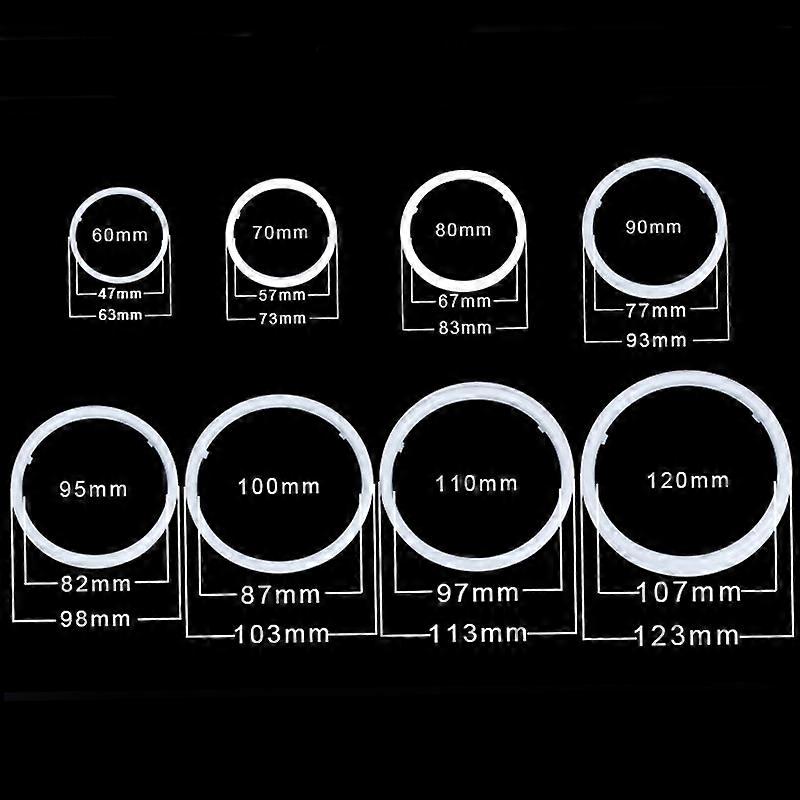 Bil Angel Eyes Bomull Vit Switchback 2,5 tum Halo Ringar Angel Eye 60mm ...