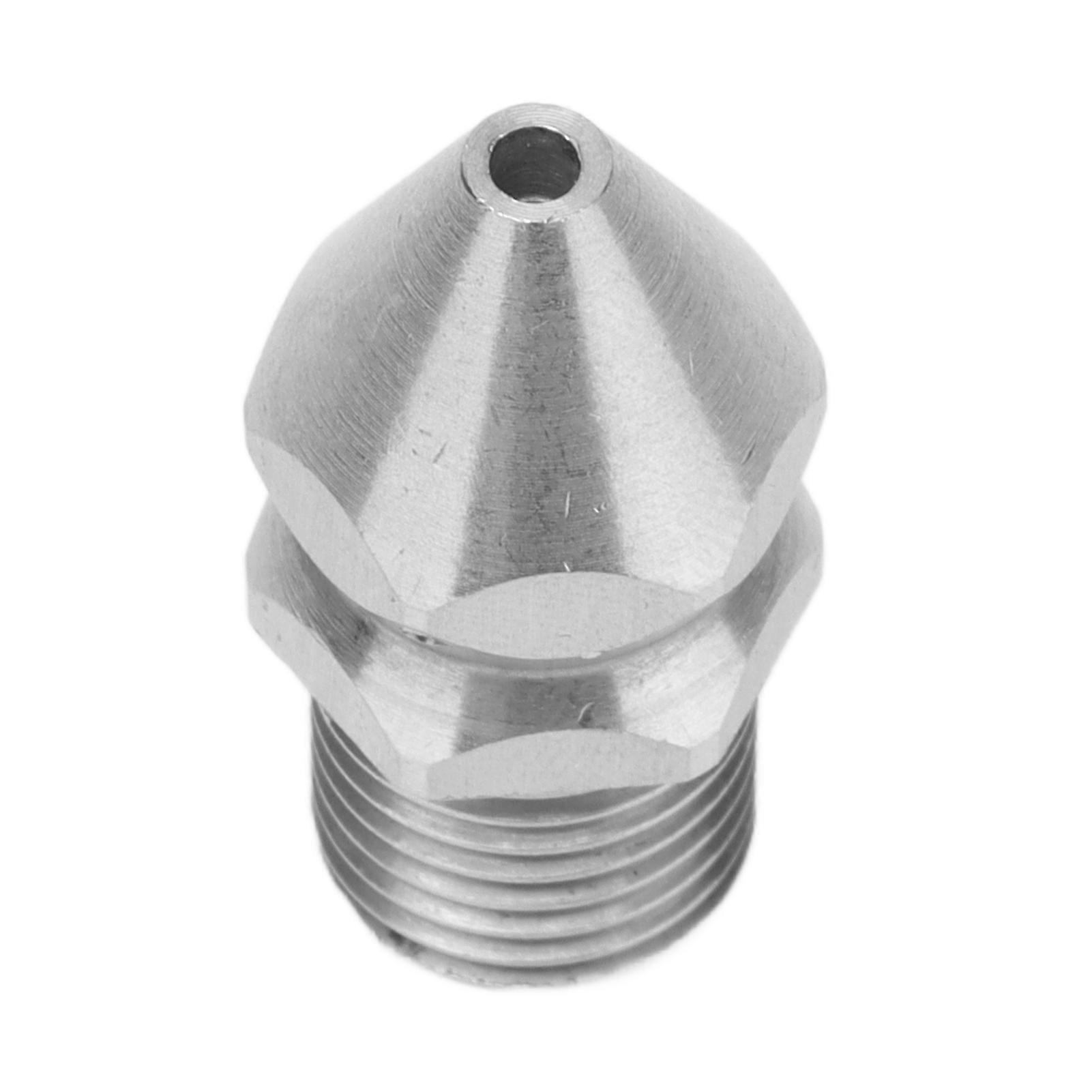 Stainless Steel Sewer Cleaning Nozzle G1/4in Male Thread - 4Hole Jet ...