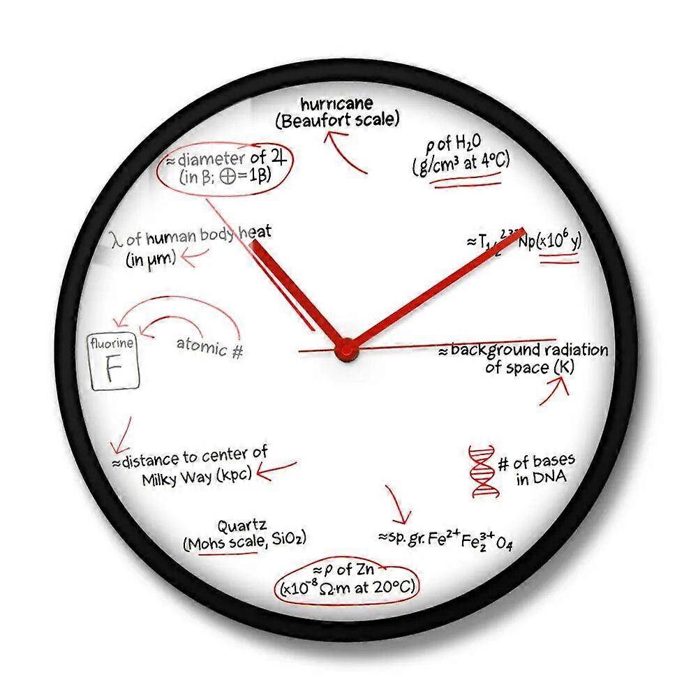 Math Science Wall Clock Math Equation Decorative Geek Wall Clock ...