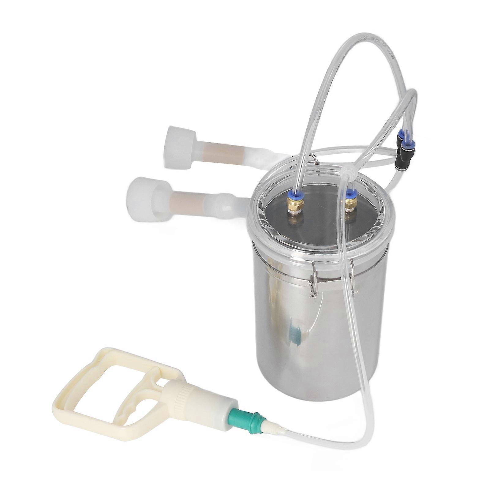 Milk Milking Machine Strong Suction Stainless Steel Bottle Manual ...
