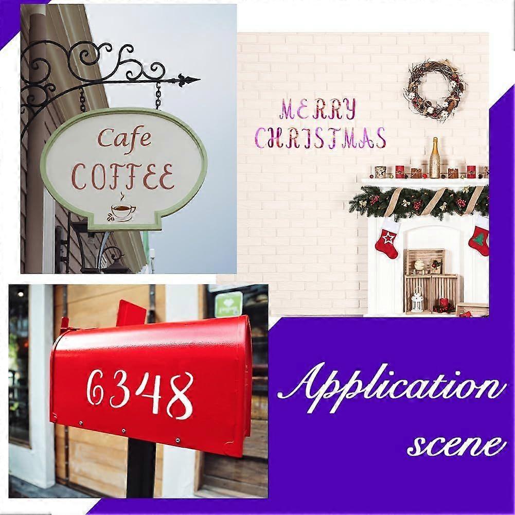 84PCS Letter Stencils 2 Inch Reusable Plastic Alphabet Numbers Symbols ...