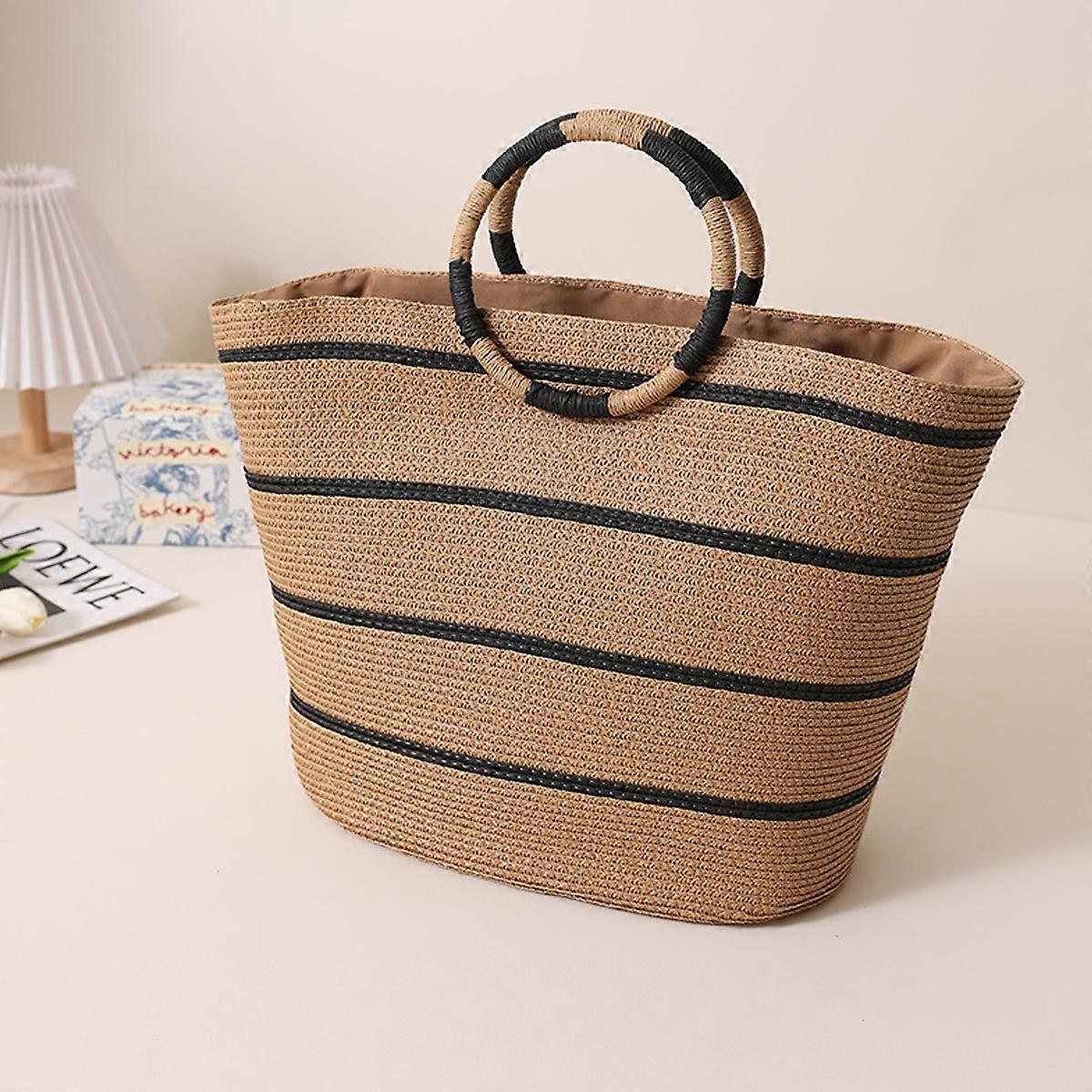 Straw Tote Bags For Women Straw Tote Summer Bag For Beach Straw Woven