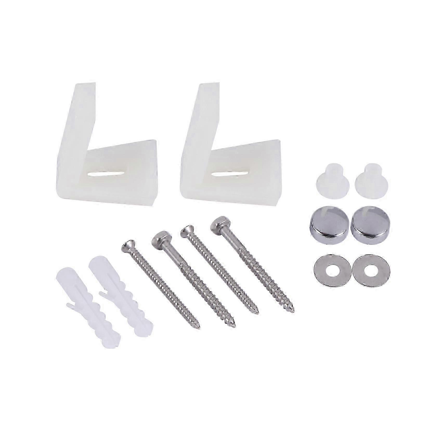 Bathroom Angled Floor Wc Toilet Pan Bidet Or Semi Pedestal Fixing Kit ...