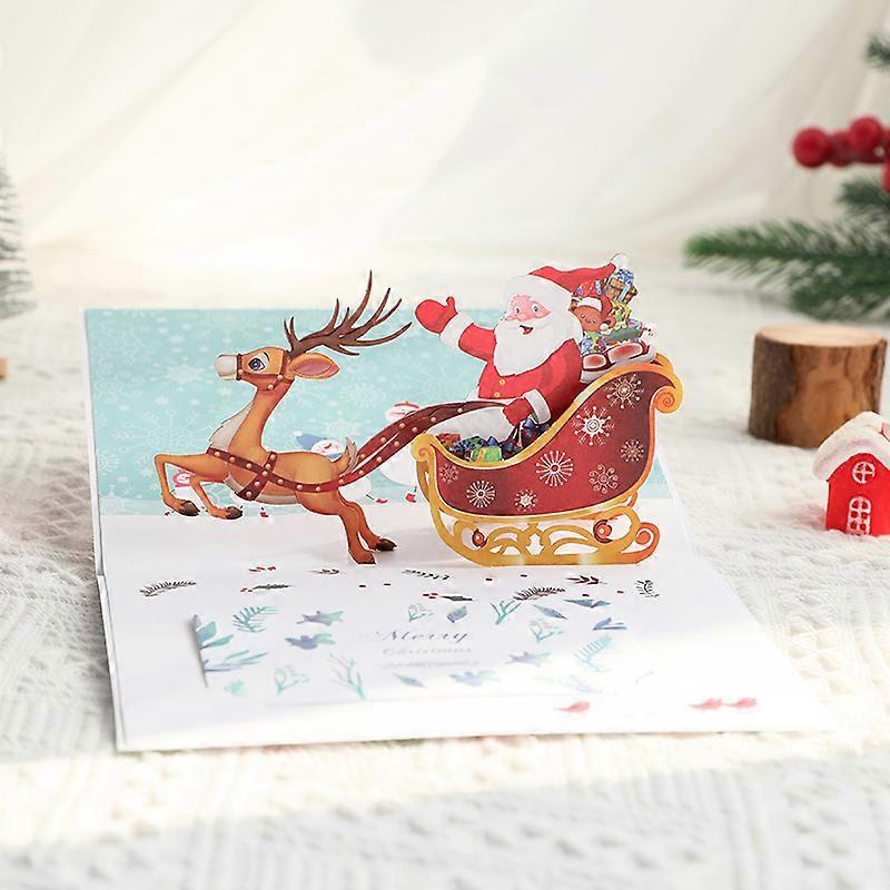 Elegant & Cute Christmas Cards, Merry Christmas Card Pop Up, 3D Paper ...