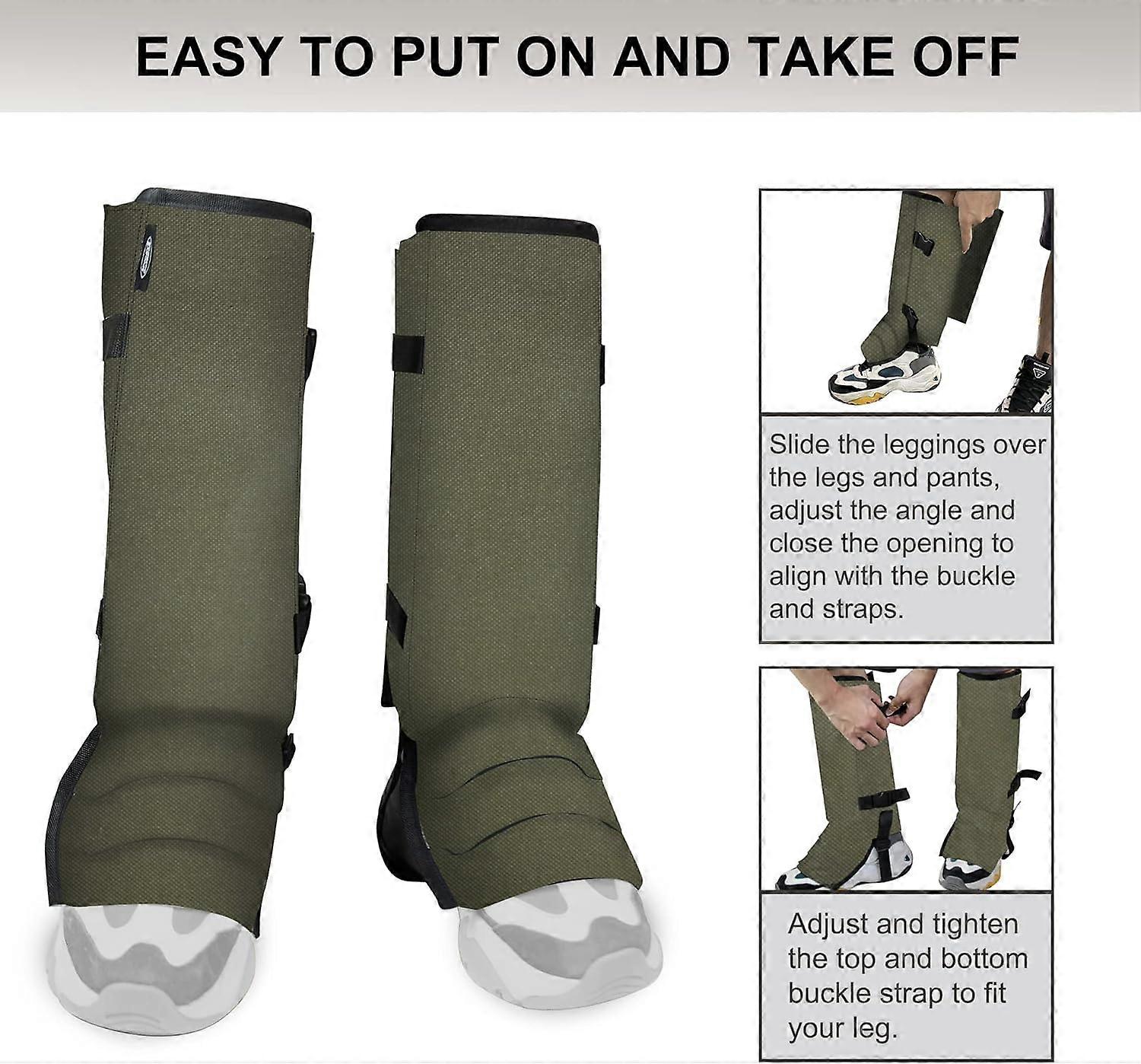 Snake Gaiters Leg Guards, Snake Guards, Adjustable Snake Bite ...