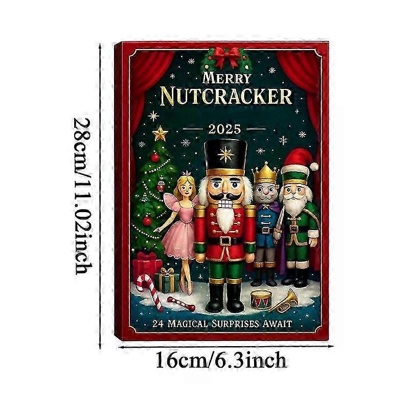 Merry Nutcracker Advent Calendar 2025 24-Day Christmas Countdown ...