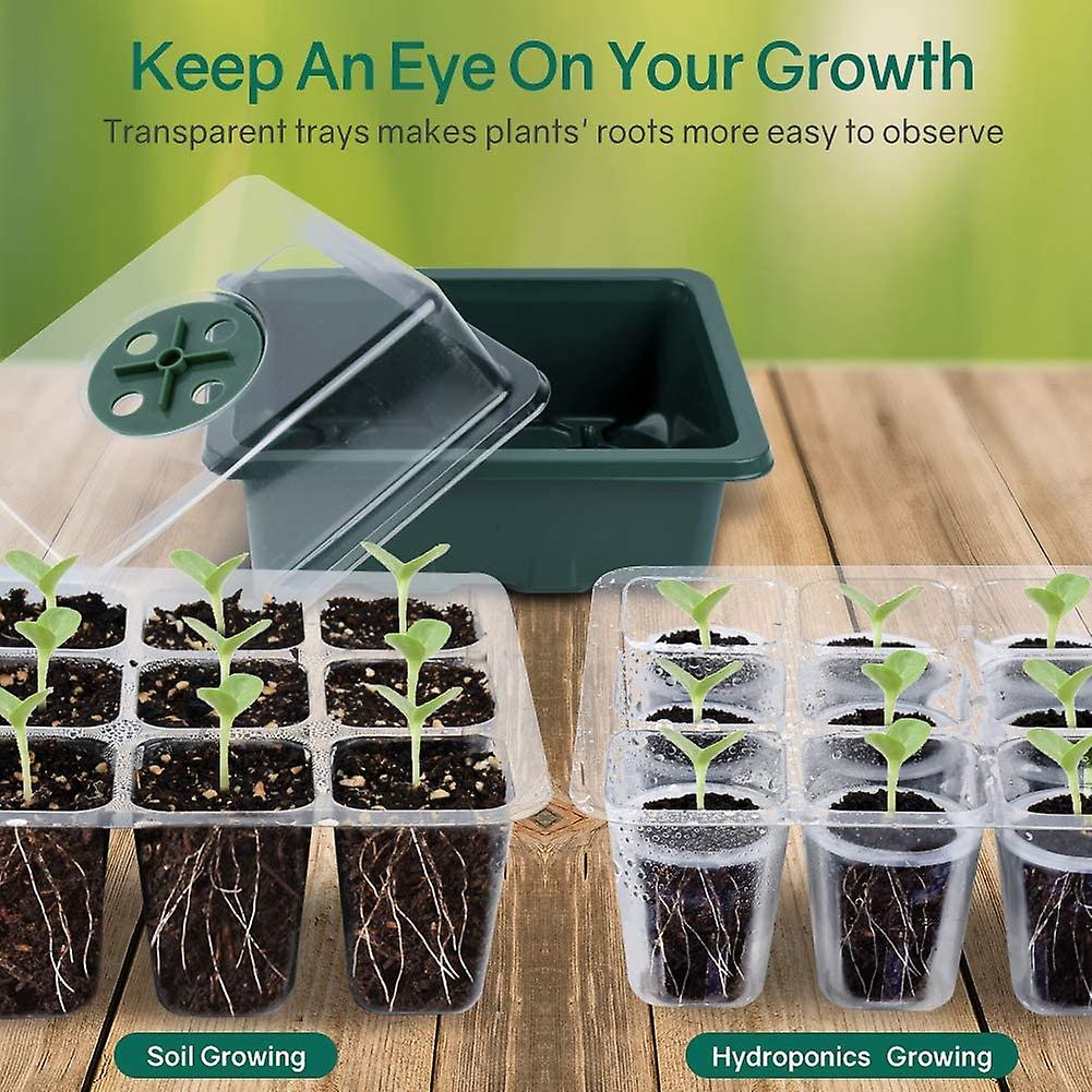 Plant Germination Trays, 3-pack Seedling Starter Trays Seed Starter Kit ...