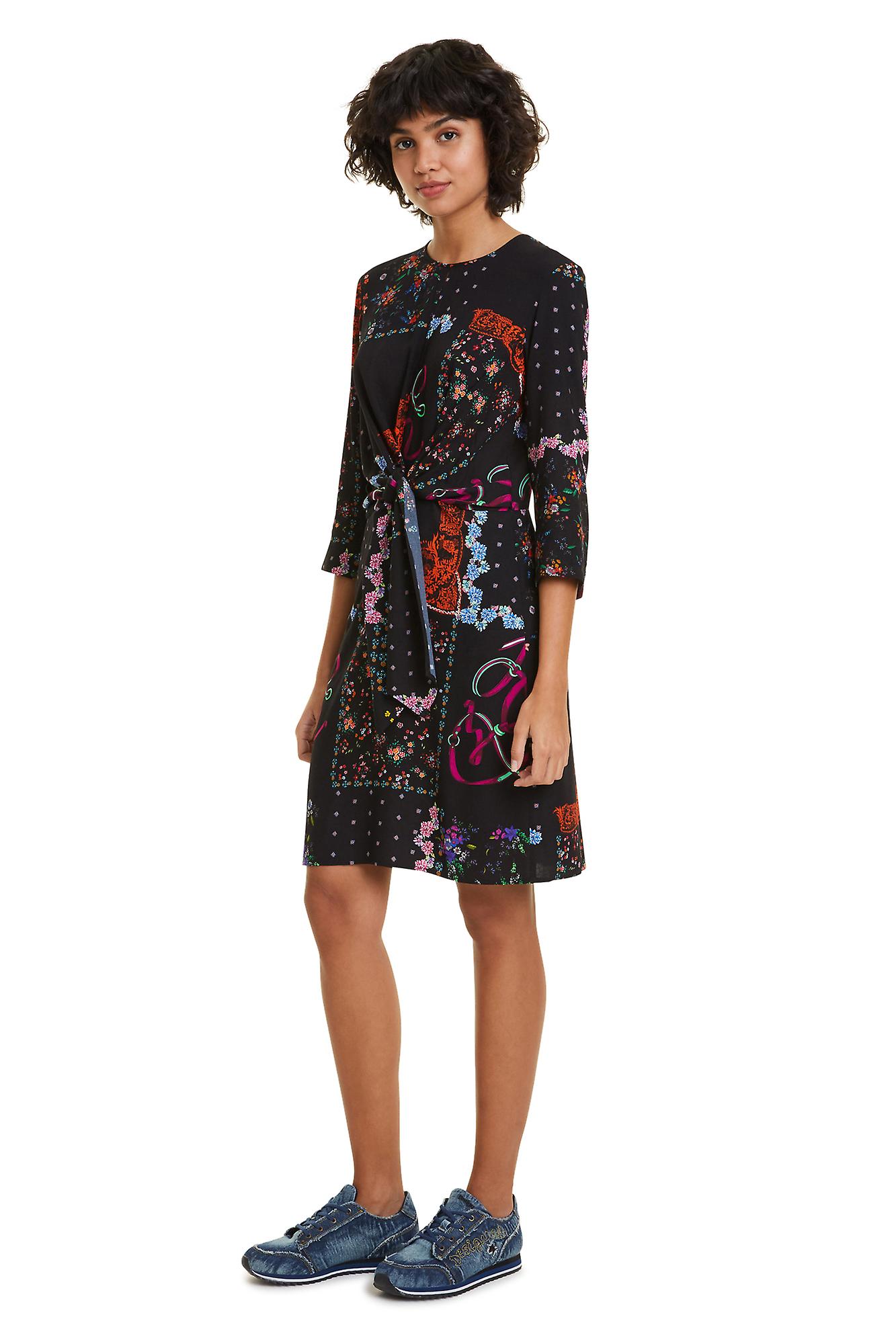 Desigual Women's Leia 3/4 Sleeve Pattern / Floral Dress | Fruugo US