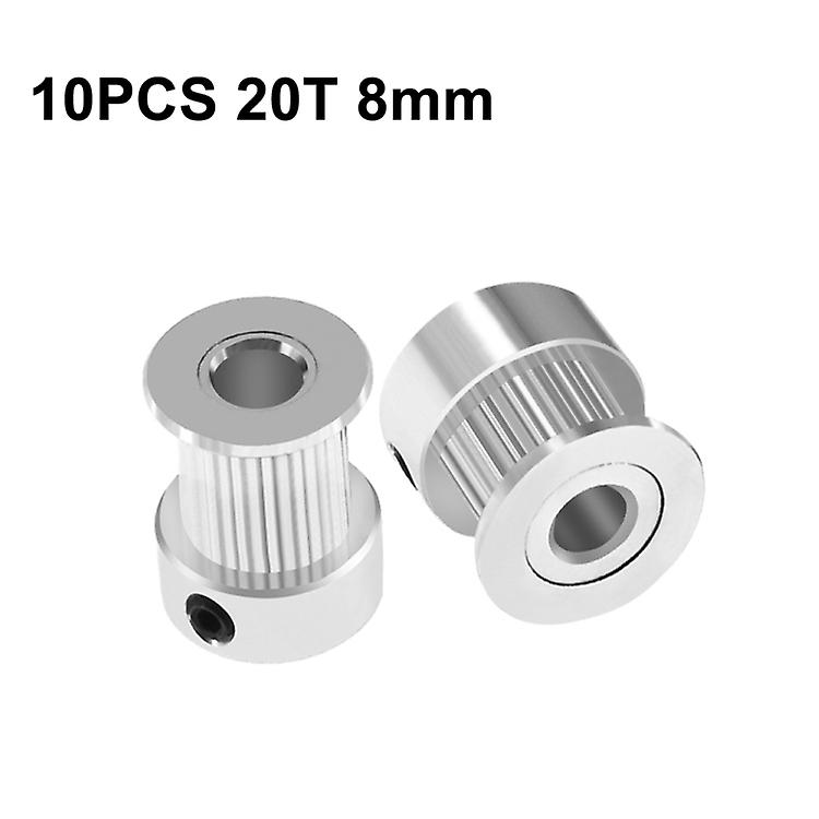 10 PCS GT2 3D Printer Synchronous Wheel Transmission Leather Pulley ...