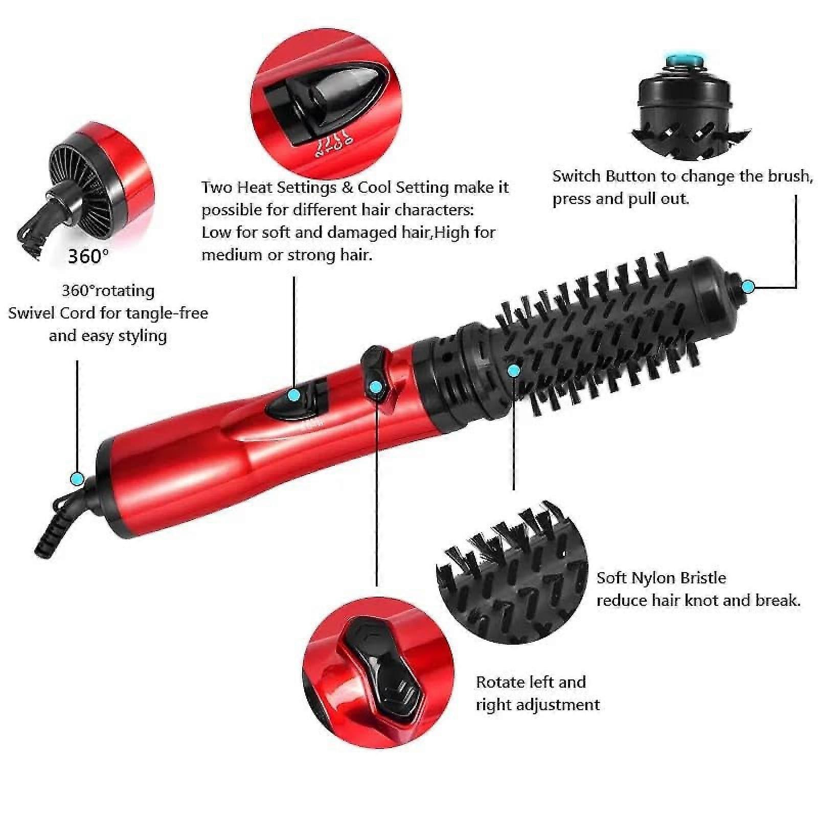 3 in 1 Hot Air Styler and Rotating Hair Dryer, 360 Rotation for Blow ...