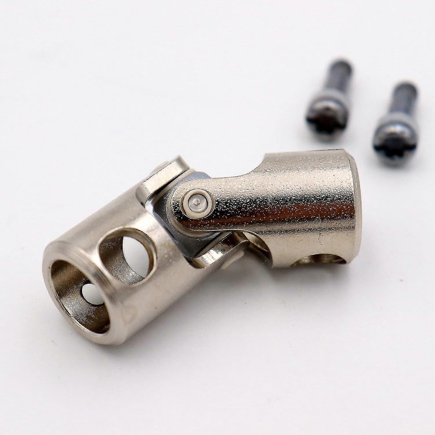 2PCS Female Universal Joint,Roller Shutter Crank Drive Knee Joint Steel Nickel Color - Joint ...