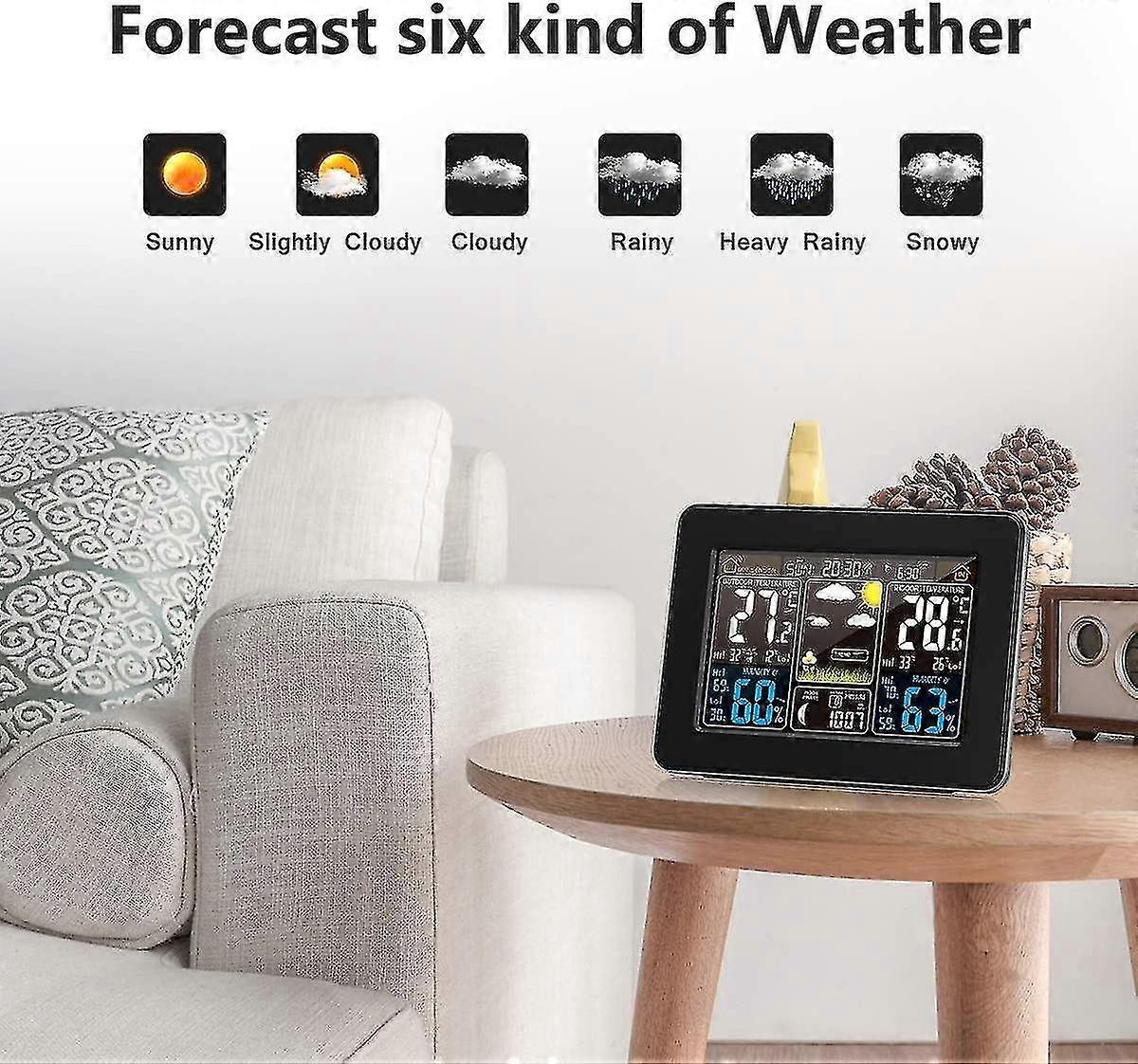 Wireless Weather Station With Alert And Temperature/humidity/barometer ...